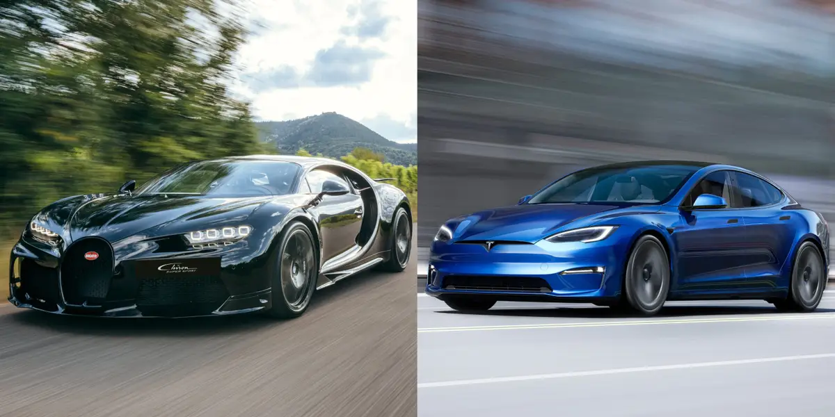 Bugatti Chiron Super Sport vs Tesla Model S Plaid: ¡La Batalla de ...